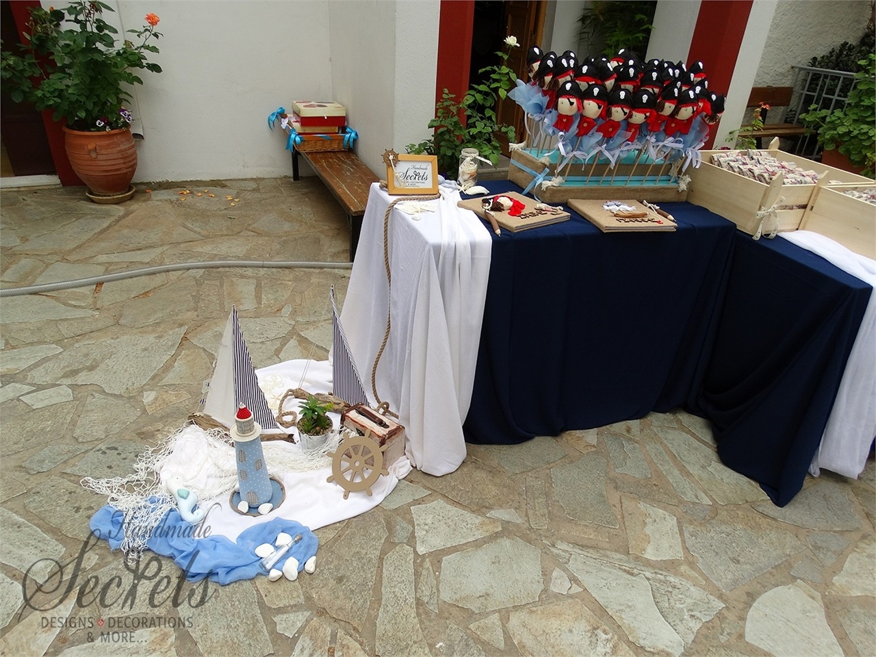 στολισμοί βάπτισης, ναυτικό θέμα, Anna's Secret