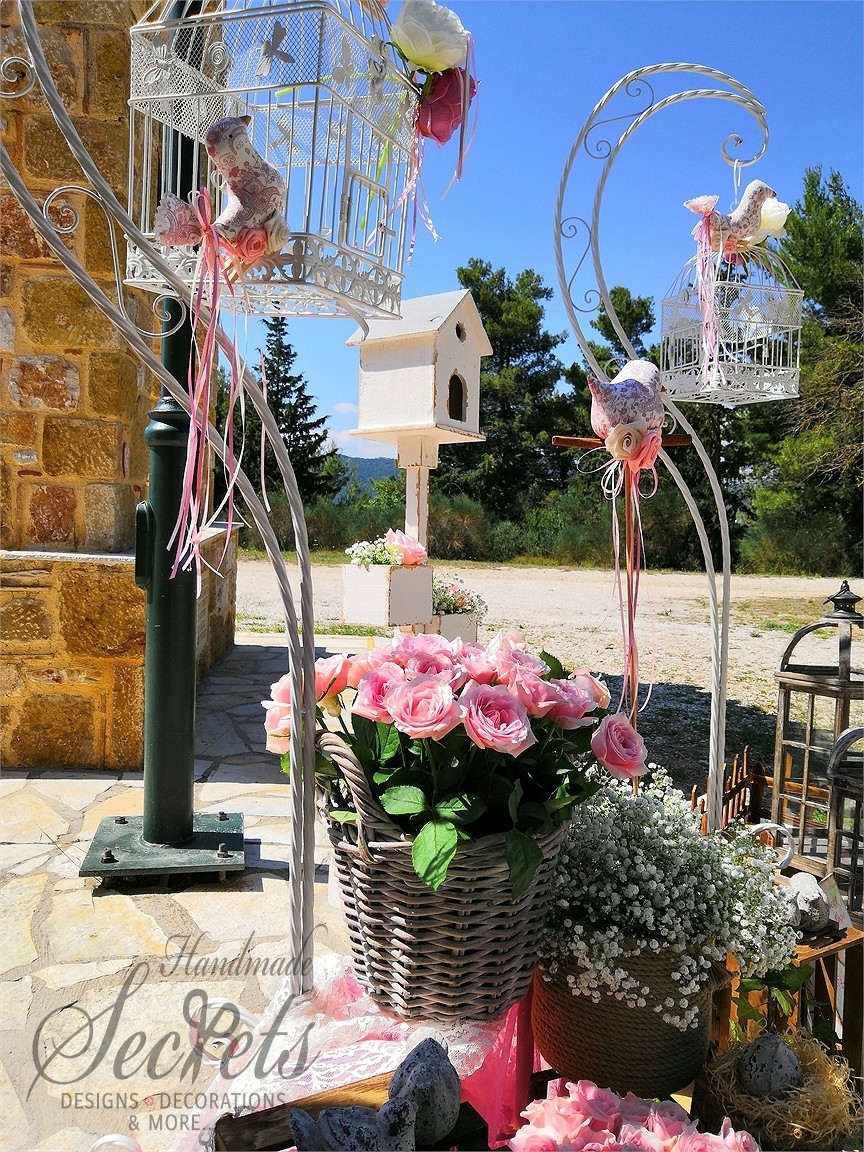Στολισμός για βάπτιση κοριτσιού με θέμα λουλούδια και πουλάκια, Anna's ...