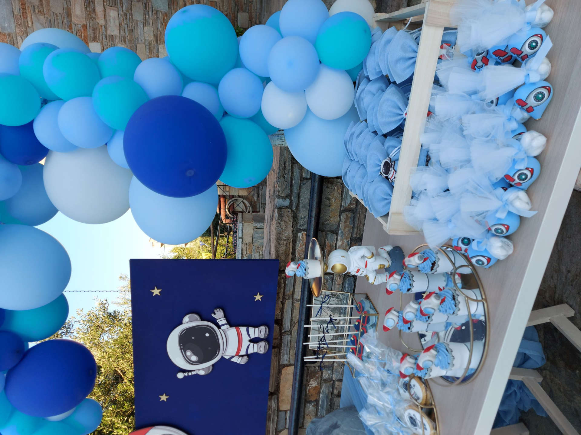 Στολισμός βάπτισης διάστημα και αστροναύτες, annassecret, Χειροποιητες ...