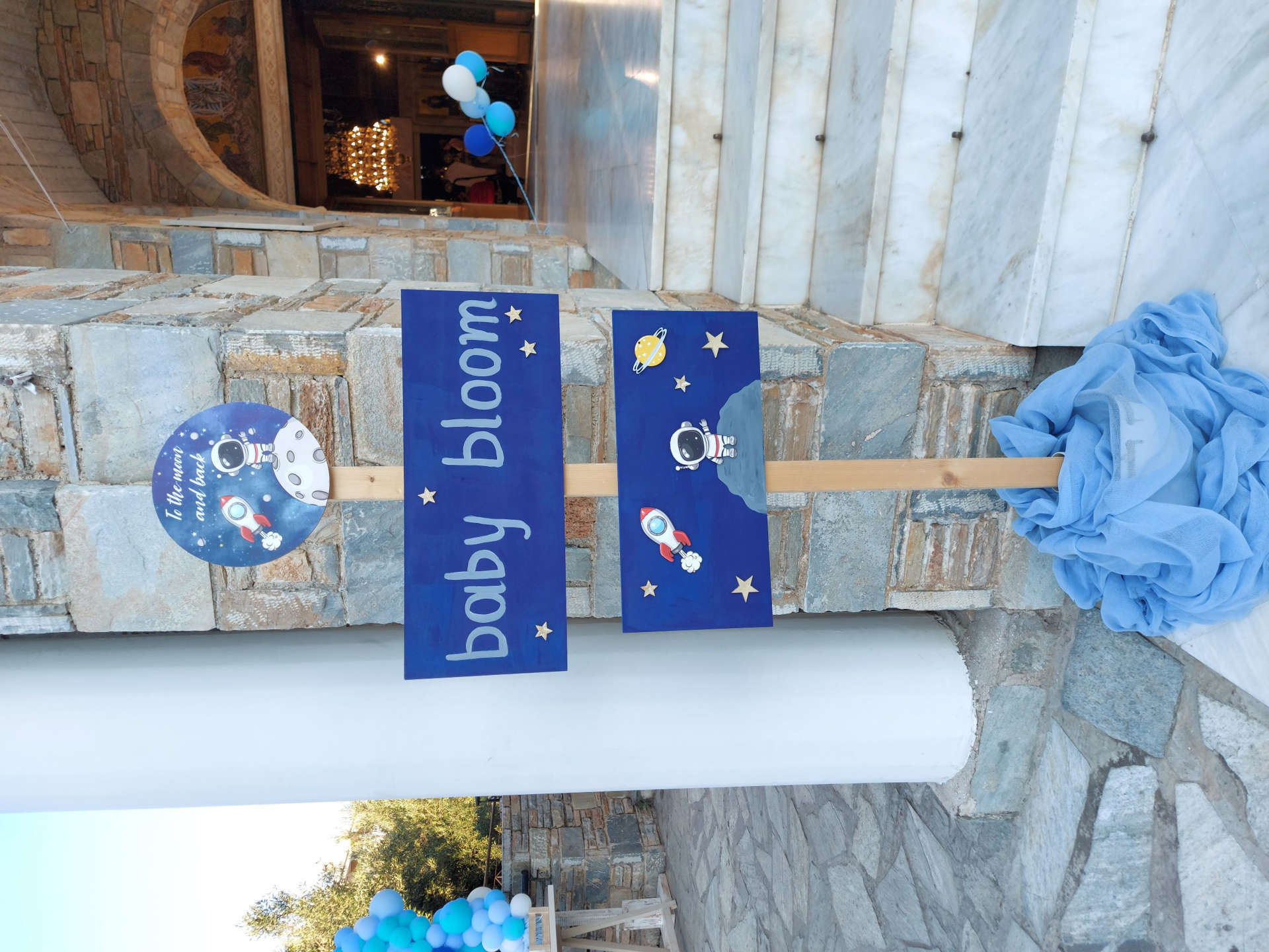 Στολισμός βάπτισης διάστημα και αστροναύτες, annassecret, Χειροποιητες ...