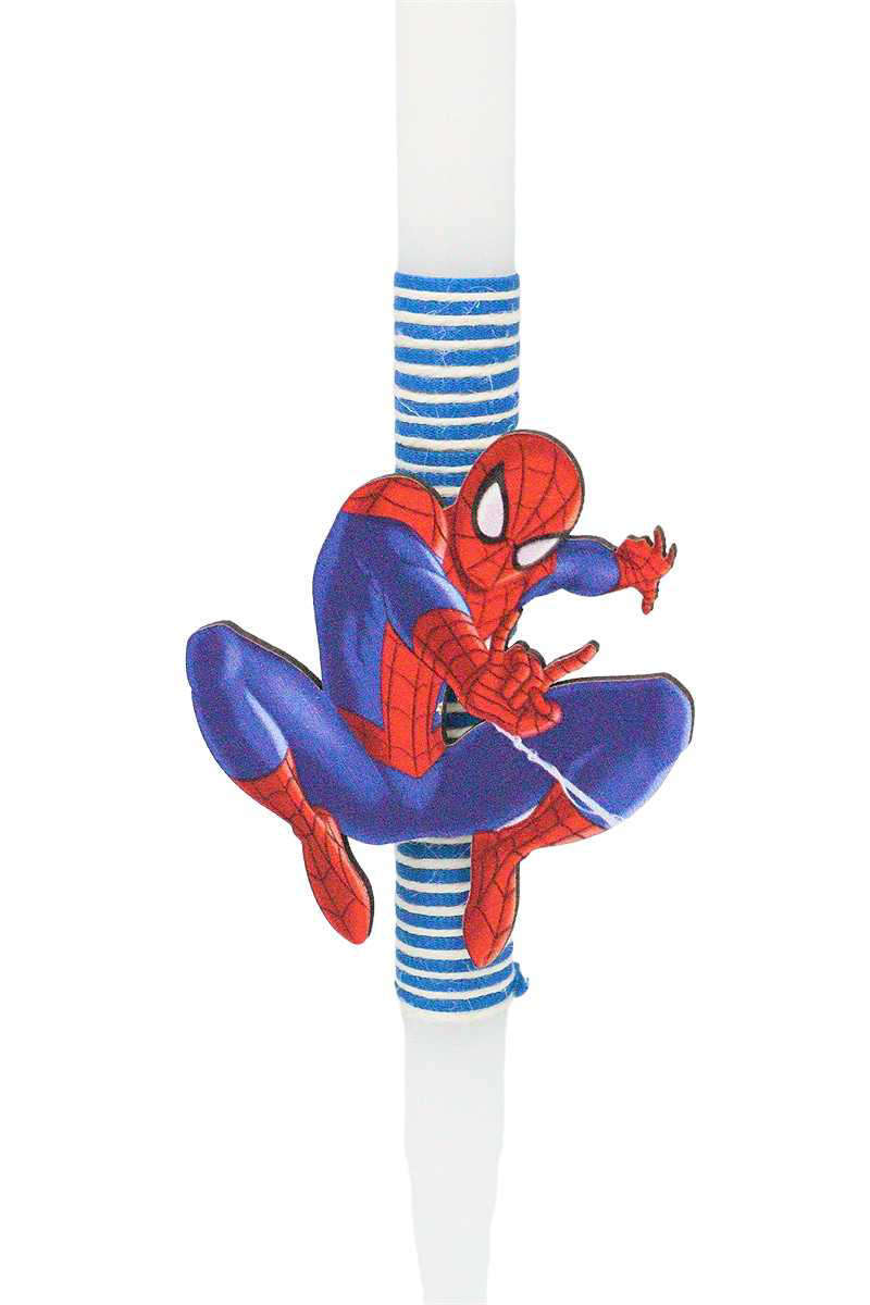 Λαμπάδα πασχαλινή spiderman | annassecret.gr, annassecret, Χειροποιητες ...
