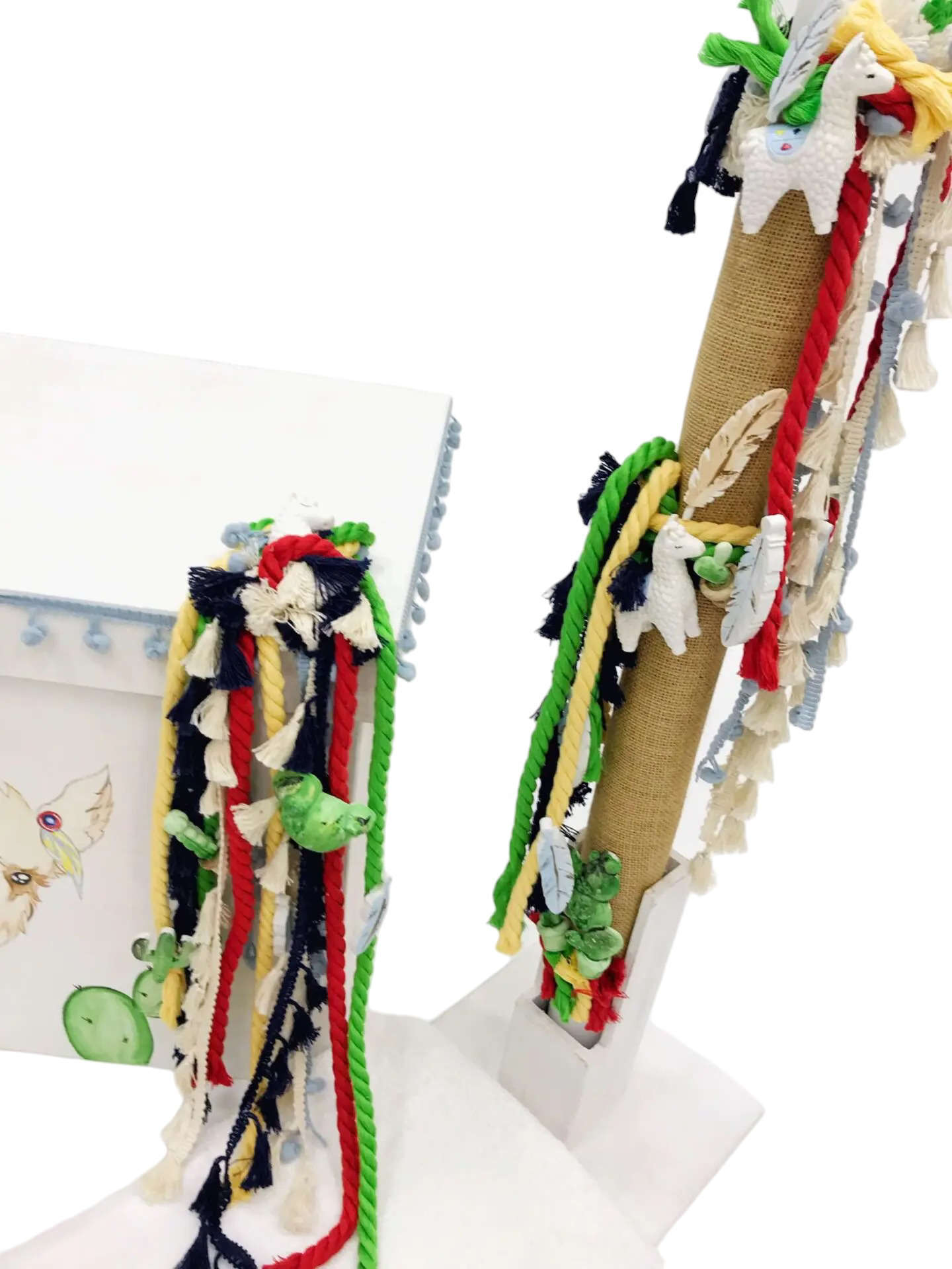 Βαπτιστικό σετ της Έλενας Μανάκου για αγόρι με θέμα Lama Boy ...